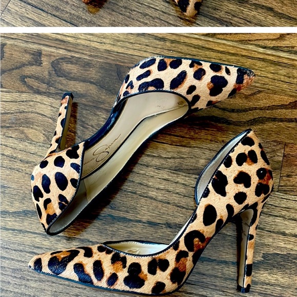 Jessica Simpson | Shoes | Jessica Simpson Leopard Print Cow Hair And ...